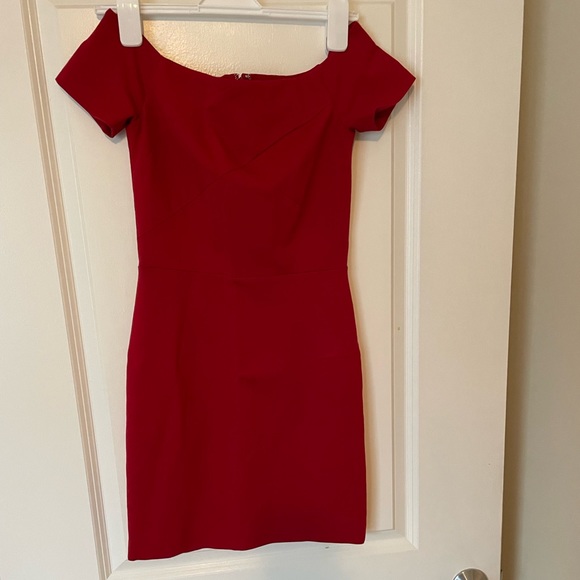 1. State | Dresses | State Off The Shoulder Red Mini Dress | Poshmark